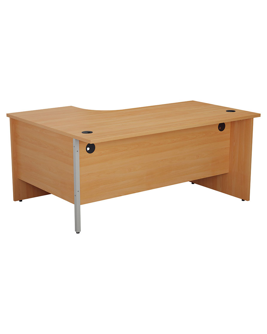 Panel End Crescent Workstation - Right 24H